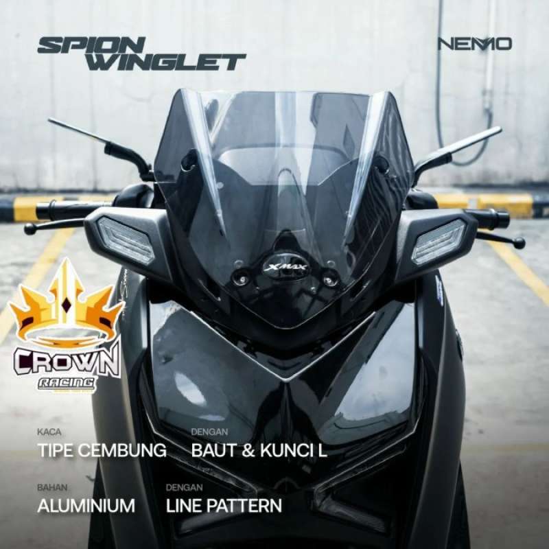 Promo SPION WINGLET NEMO CEMBUNG ALUMINIUM UNIVERSAL XMAX NMAX AEROX ...