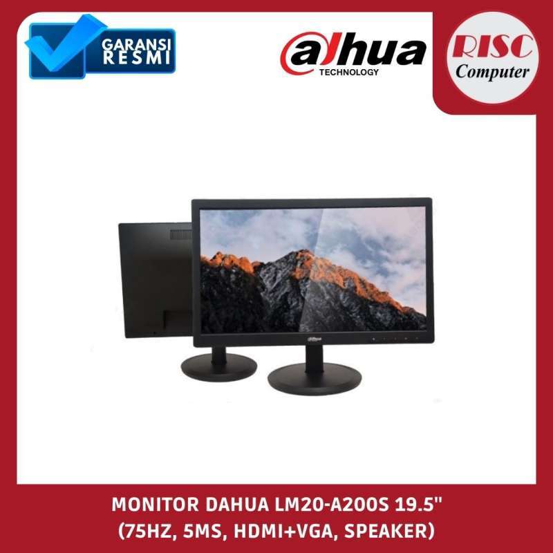 Jual DAHUA LM20-A200S FHD Monitor LED 19.5 inch VGA HDMI Speaker di ...