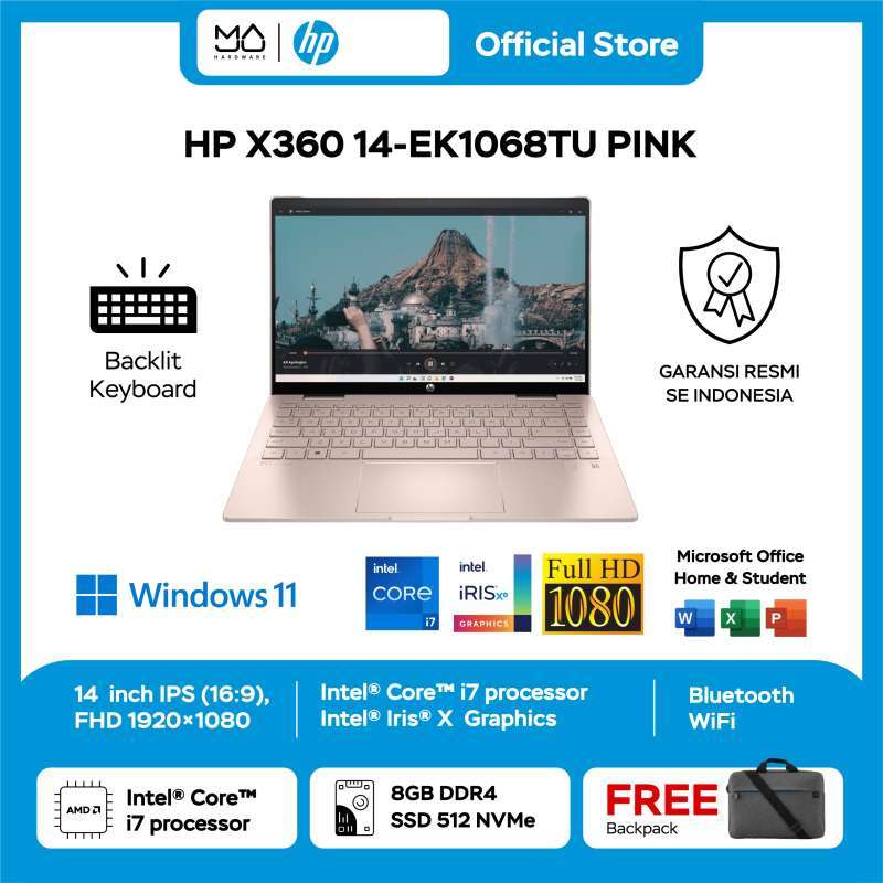 Jual Laptop Hp Pavilion X360 14 Ek1068tu Core I7 1355u 16gb 512gb Ssd 14 Fhd Ips Touch Win 11