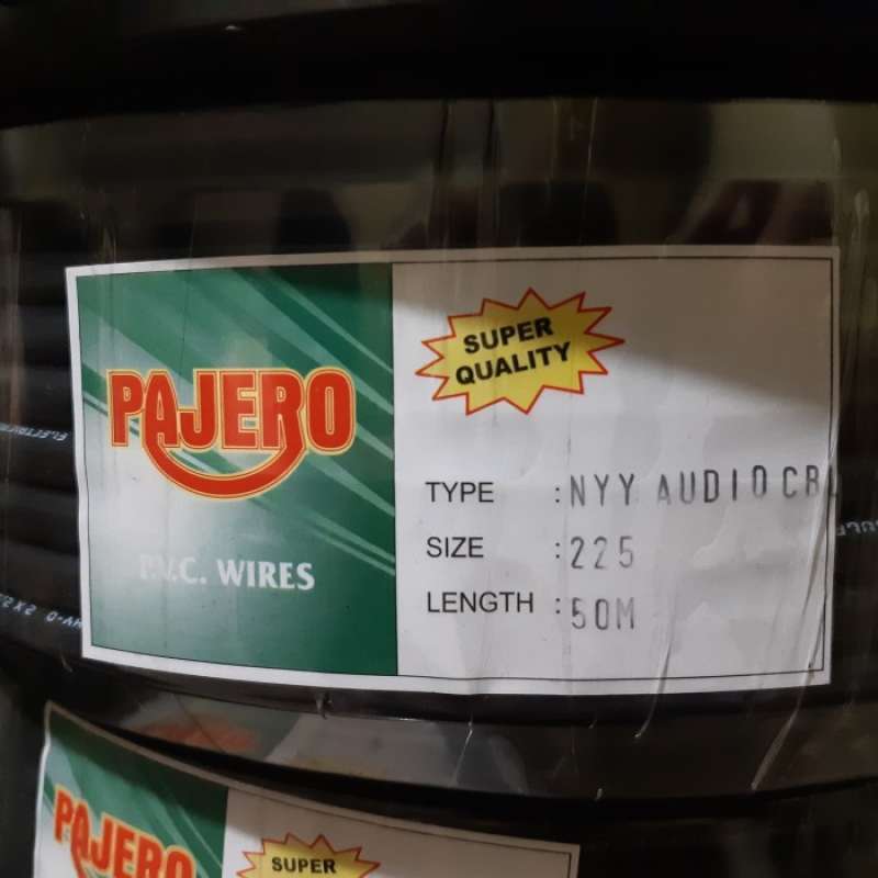 Promo KABEL LISTRIK SERABUT 2X2.5 HITAM PAJERO 50 METER Diskon 23% di ...