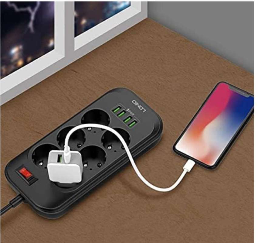 Promo Original LDNIO Power Socket 6 Port USB 4 Port Stop Kontak Diskon ...