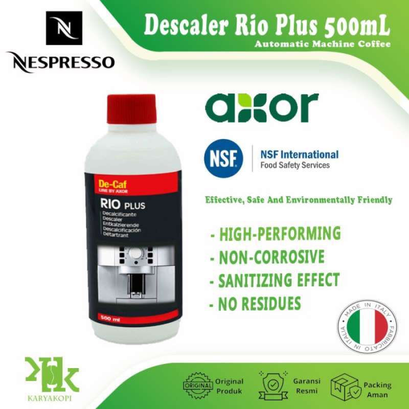 Promo Nespresso Descaling kit 500mL RIO PLUS Descaler Nespresso Diskon 35% di Seller Berkah Suci ...