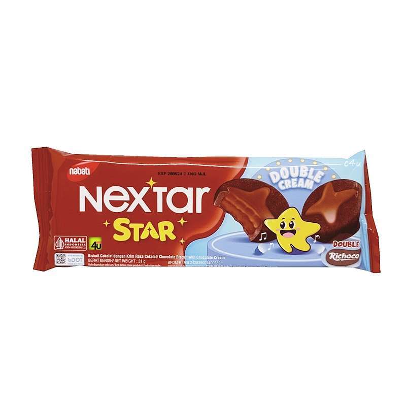 Promo Nabati Nextar STAR - Double Cream Chocolate Biscuit - 1 SACHET ...
