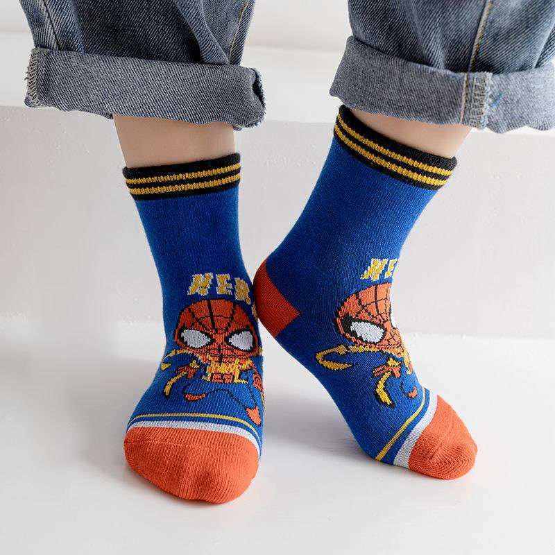 Jual SB Kaos Kaki Anak-anak Kartun Spider-Man usia 1-6 tahun paud-tk-sd ...