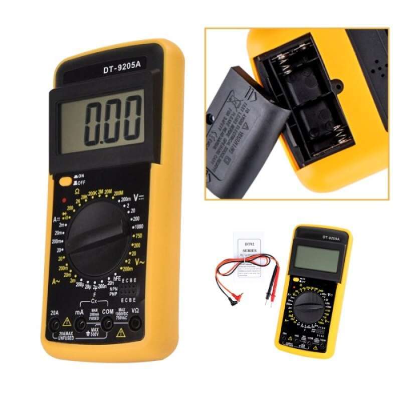 Promo MULTIMETER DIGITAL DT9205A / MULTITESTER AVOMETER VOLTMETER ...