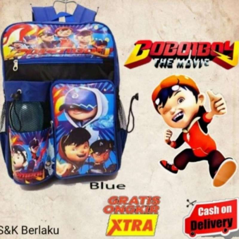Jual TAS ANAK SEKOLAH SD TK PAUD LAKI-LAKI BOBOIBOY FREE BOTOL MINUM ...
