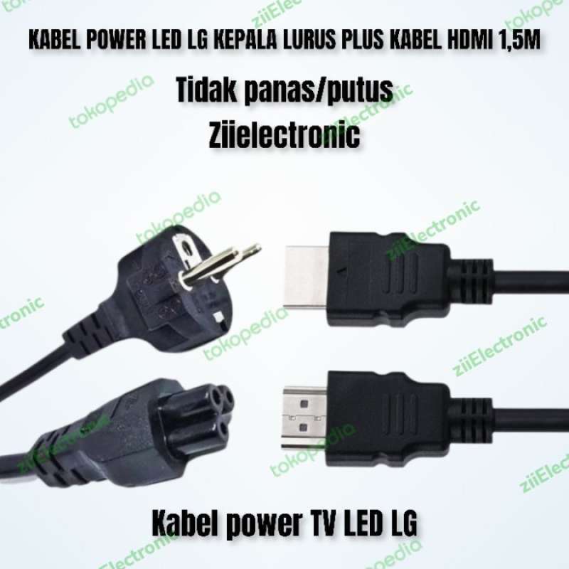 Promo SALE KABEL POWER TV LED LG 32 INCH S/D 55 INCH PLUS KABEL HDMI 1 ...