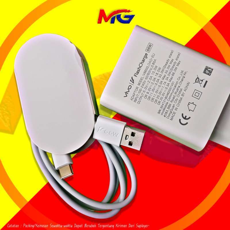 Jual Charger VIVO Flash Charging 66W V27, V27e, V25, V25 Pro, V25 5G ...