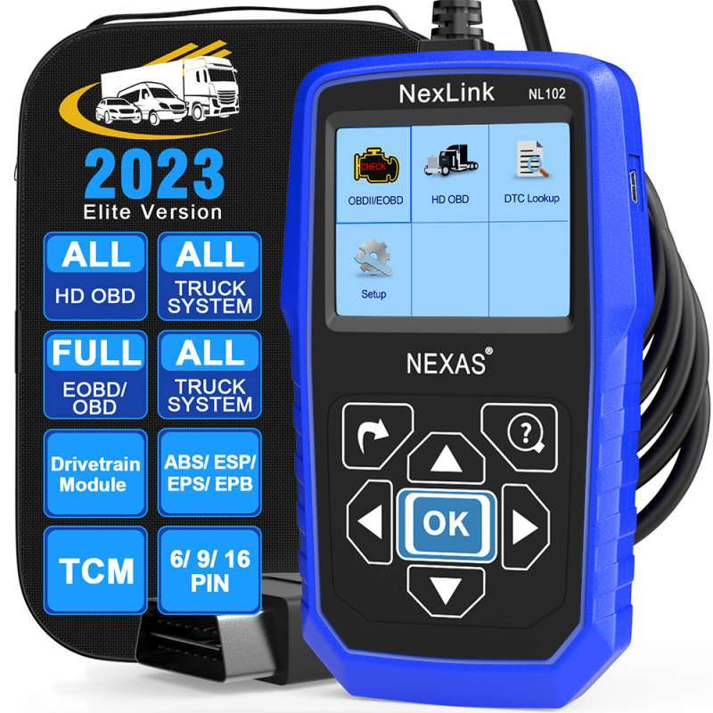 Promo NL102 OBD2 Scanner 2in1 24v Heavy Duty Trucks For /Volvo /Hino ...