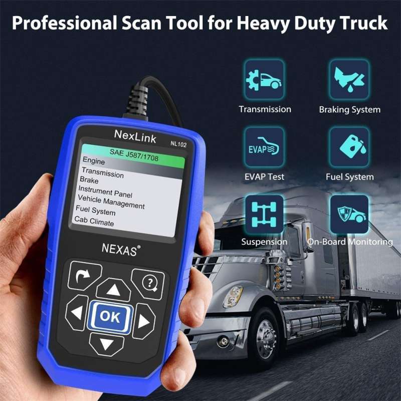 Promo NL102 OBD2 Scanner 2in1 24v Heavy Duty Trucks For /Volvo /Hino ...