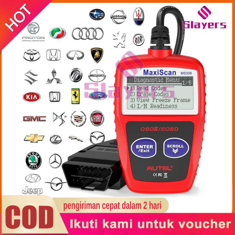 Promo MS309 OBD2 Scanner Pembaca Kode Mesin Mobil Periksa Status Monitor Emisi DAPAT Diagnostik ...