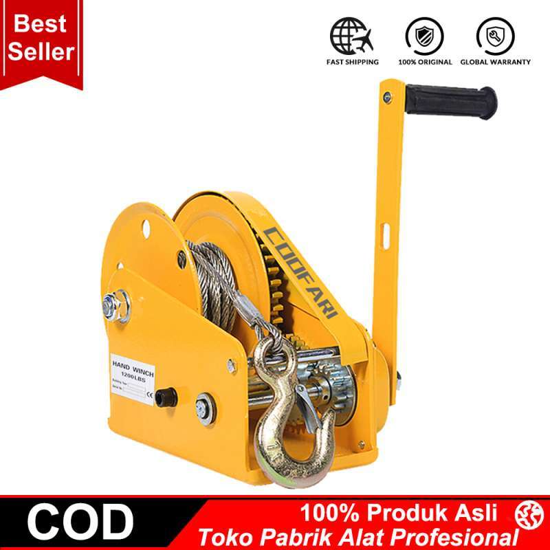 Promo Hand Winch Katrol Tangan Manual 1200 LBS 2600LBS Kapal Boat Sling ...