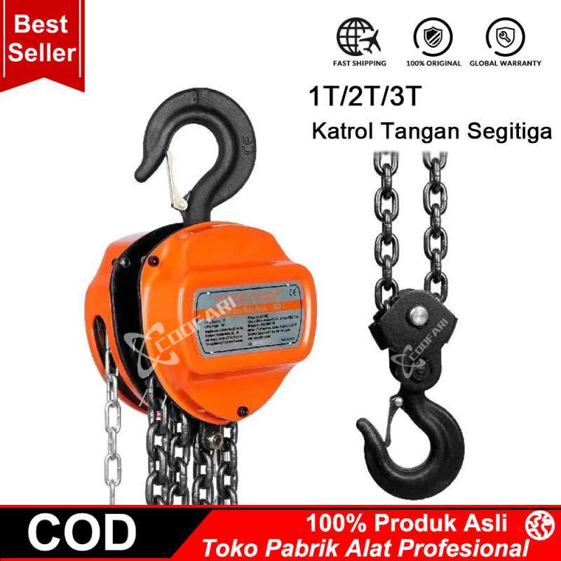 Promo Chain Block 2 Ton X 6 Meter Kerekan Takel Manual Katrol Alat