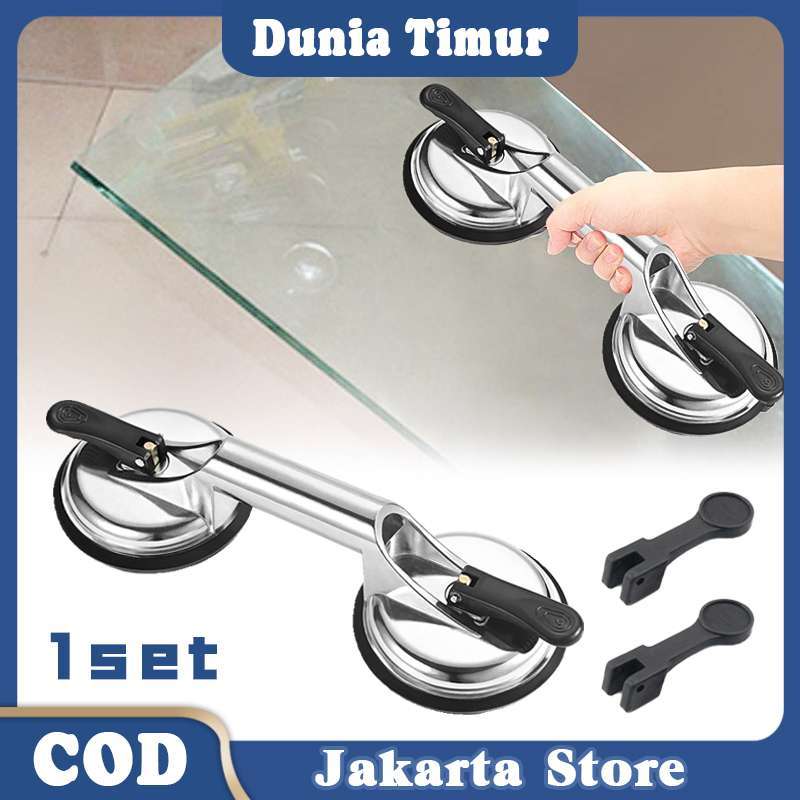 Promo Kop Kaca 2 Kaki Aluminium Kekuatan Hisap 100kg / Alat Angkat Kaca ...