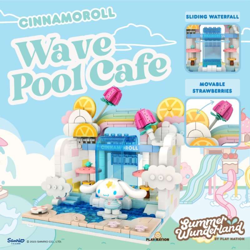 Jual Play Nation Cinnamoroll Wave Pool Cafe di Seller Toys Kingdom ...