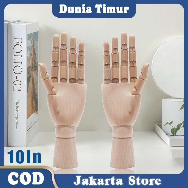 Promo Wooden Hand / Patung Jari Tangan / Manekin Tangan Kayu / Patung ...