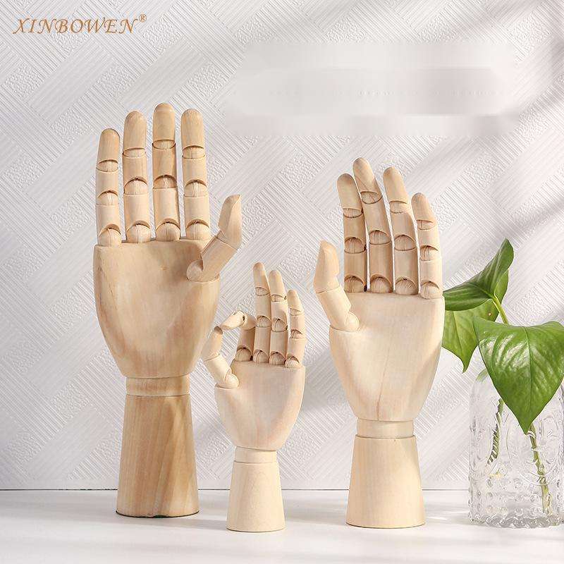 Promo Wooden Hand / Patung Jari Tangan / Manekin Tangan Kayu / Patung ...