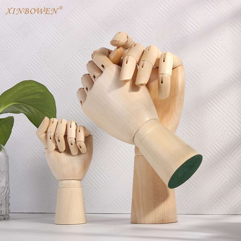 Promo Wooden Hand / Patung Jari Tangan / Manekin Tangan Kayu / Patung ...