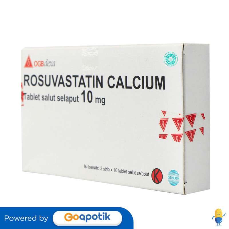 Jual ROSUVASTATIN CALCIUM OGB DEXA MEDICA 10 MG BOX 30 TABLET di Seller ...