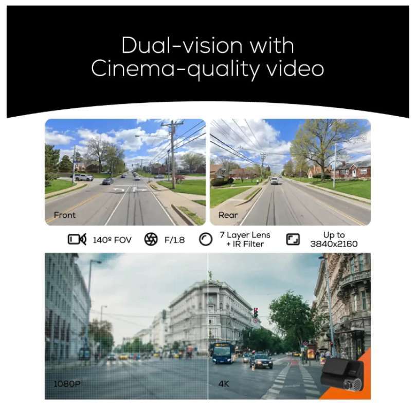 Promo 70MAI Dash Cam Pro Plus A800s 4K Car DVR Mobil ADAS Kamera C ...