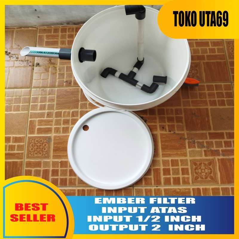 Jual ember filter kolam ikan koi, input 1/2 inch output 2 inch di Seller Toko Uta69 ...