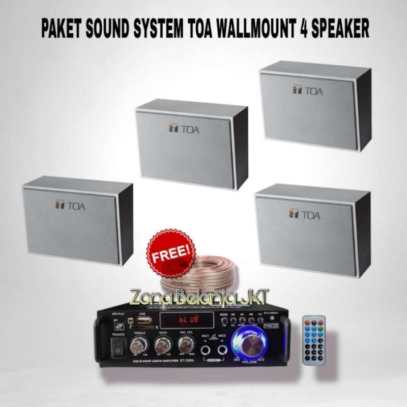 Promo Paket Sound System Toa Indoor Outdoor 4 Speaker ( Mini 3 ...