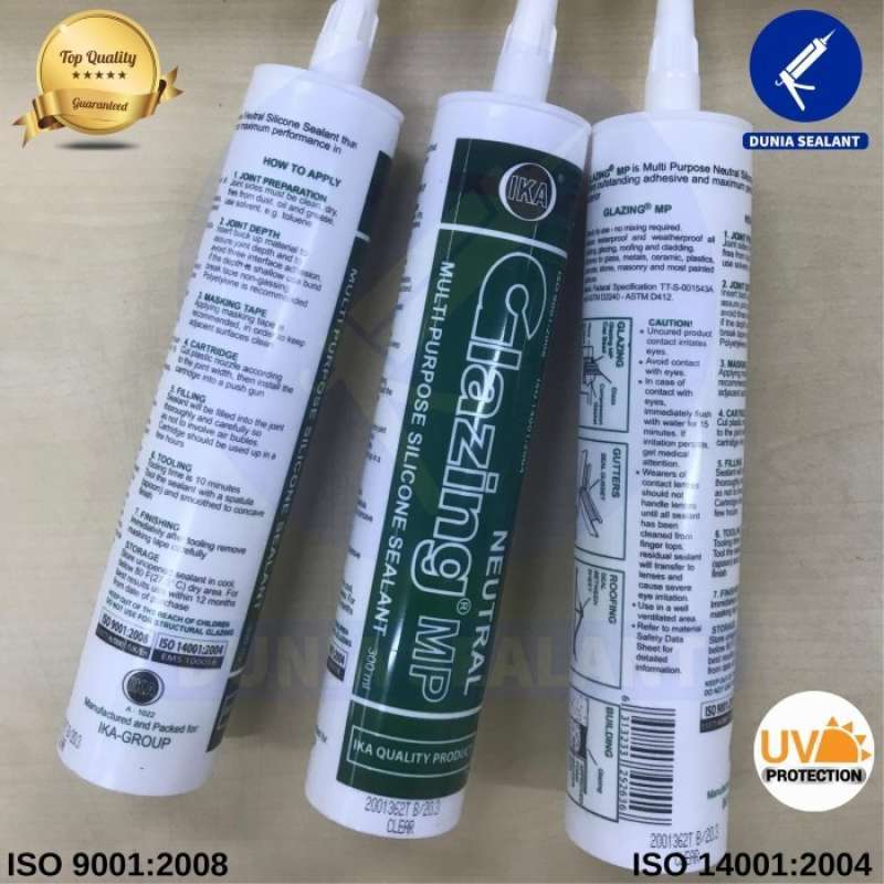 Jual Silicone Sealant Lem Kaca Silikon Silen IKA Glazing MP 300ml ...