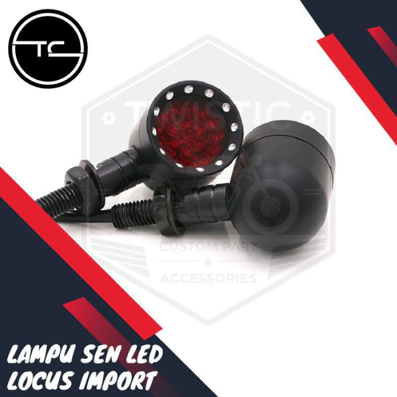 Promo Lampu Sen Sein 20 LED Locus Motor Custom XSR 155 W175 Benelli Harley - Lensa Kuning ...