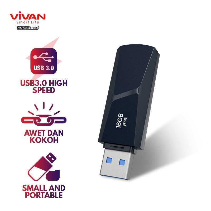 Jual FLASHDISK 16GB/32GB/64GB VIVAN VF516/ VF532/ VF564 USB 3.0 HIGH SPEED - 16GB di Seller ...