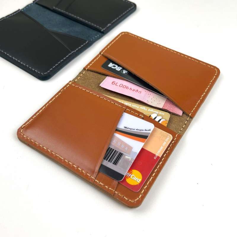 Promo Crewger Dompet Kartu Lipat Kulit Asli Unik Simpel Slim ...