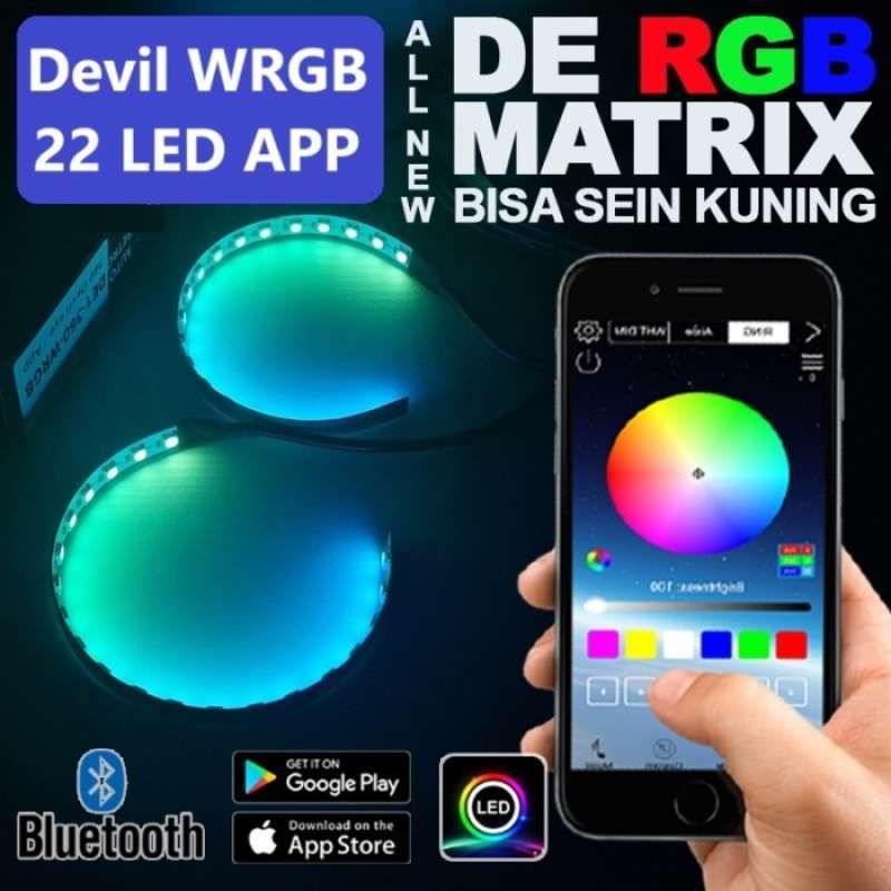 Promo Lampu LED Devil Eye Demon 360 WRGB APP Welcome RGB Matrix Motor ...