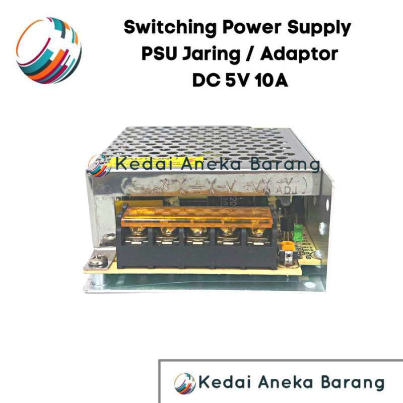 Promo Switching Power Supply PSU 5V 10A High Quality, 5 Volt 10 Ampere BERKUALITAS Diskon 4% di ...