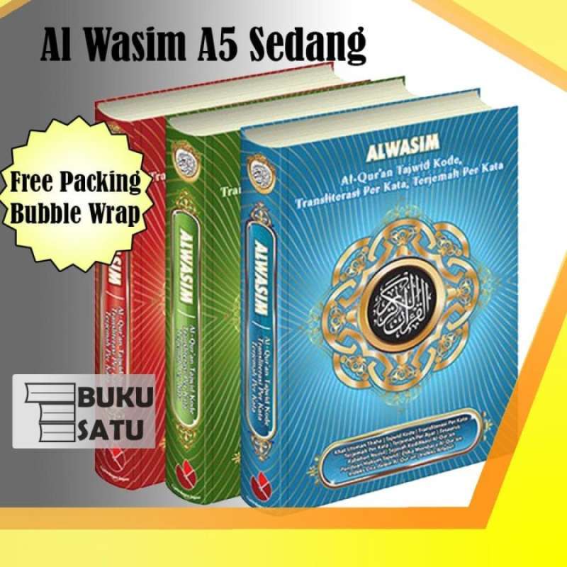 Jual Al Quran Al - Wasim A5 , Alquran tajwid kode dan transliterasi perkata di Seller Edumart ...