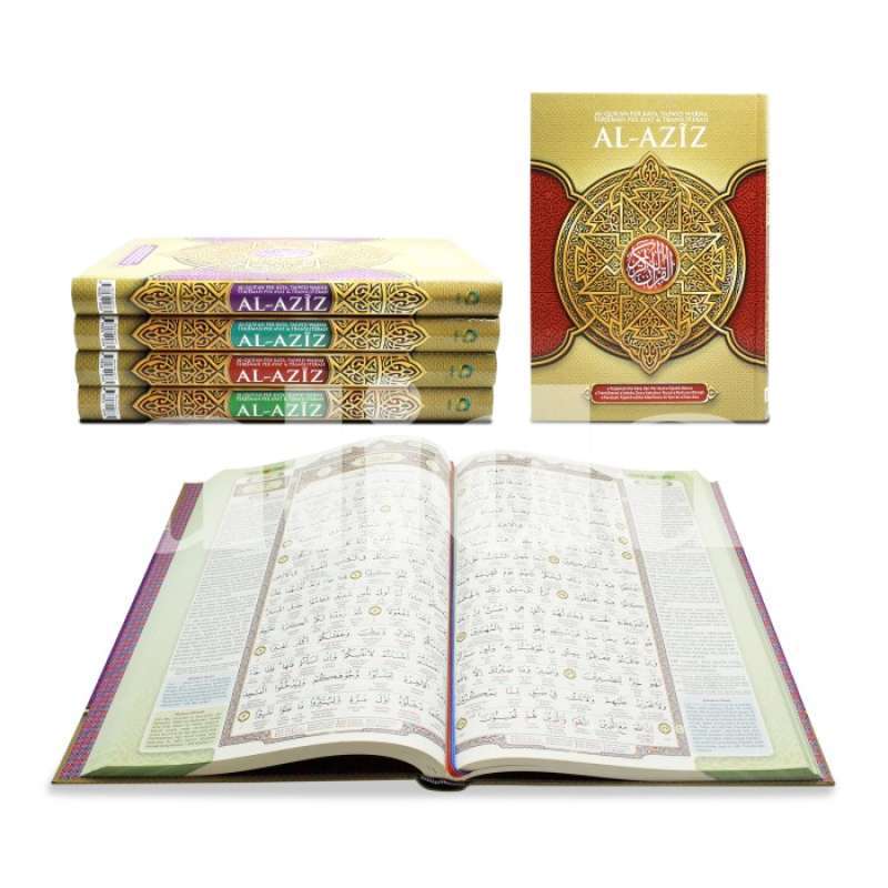 Jual Alquran Al-Aziz Besar A4 Al-Quran Tajwid Terjemah Perkata Latin ...