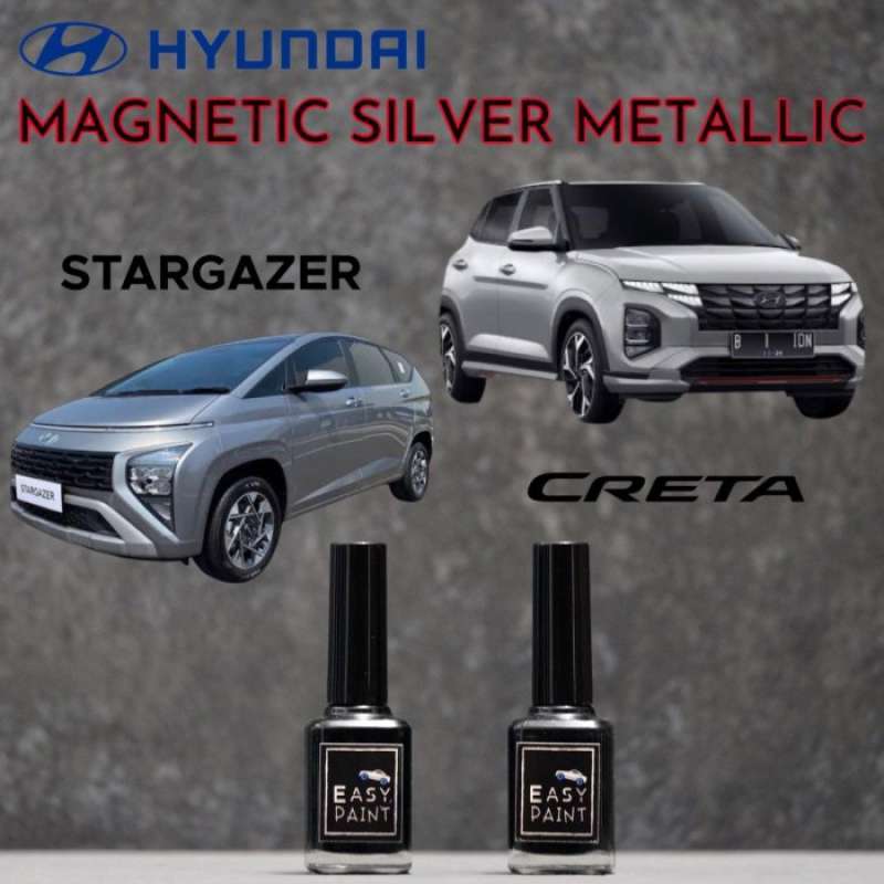 Promo Cat Oles Mobil Magnetic Silver Metallic Hyundai Creta Stargazer ...
