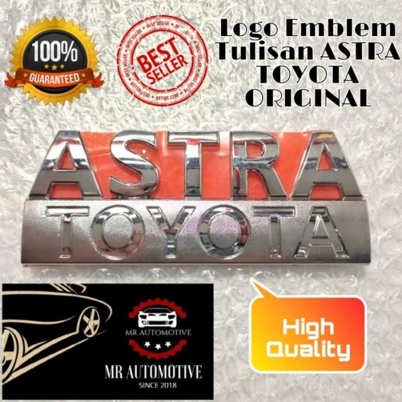 Promo Logo Emblem Tulisan ASTRA TOYOTA ORIGINAL Diskon 9% di Seller ...