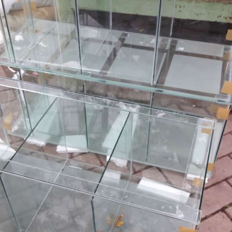 Jual aquarium sump filter 60x40x40 . 2 skatan 3 chamber kaca 5 ...