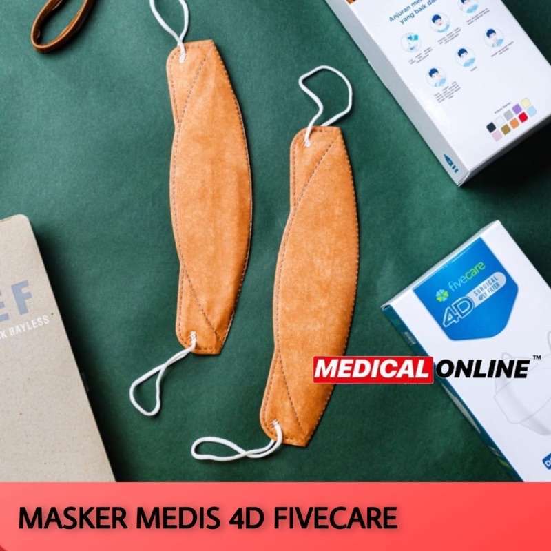 Jual Masker Fivecare 4d 4ply Filter Masker Medis Evoplusmed Medical ...