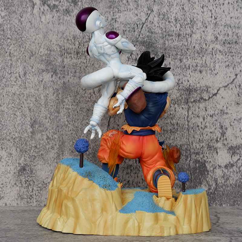 Jual Dragon Ball Gk Goku Bites Frieza Tail 25cm Action Figure Pvc D ...