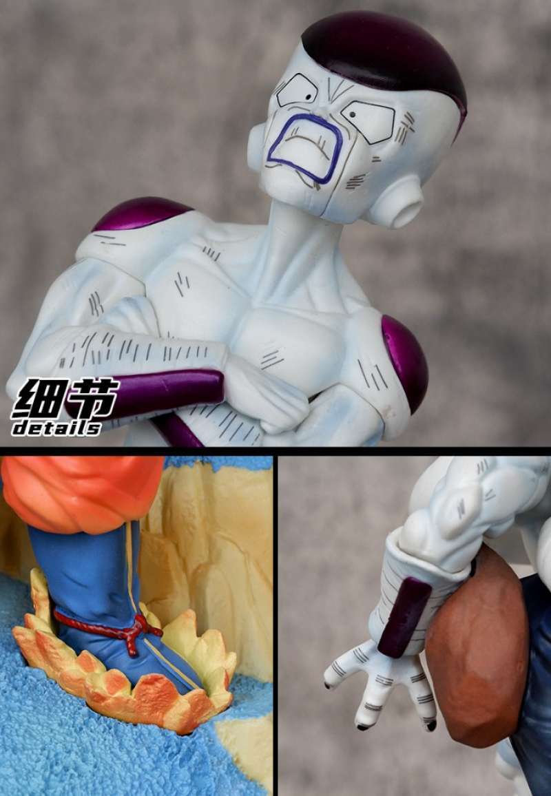 Jual Dragon Ball Gk Goku Bites Frieza Tail 25cm Action Figure Pvc D ...