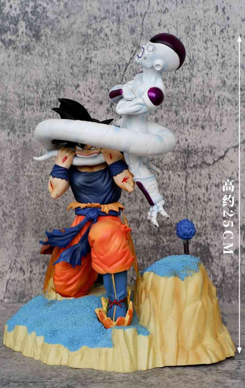 Jual Dragon Ball Gk Goku Bites Frieza Tail 25cm Action Figure Pvc D ...