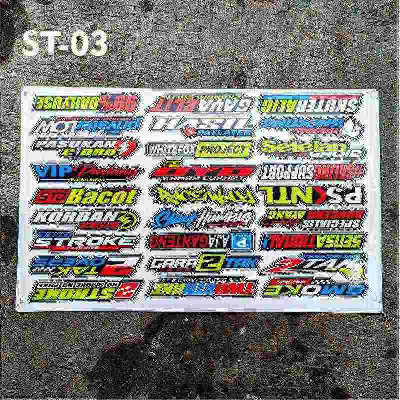 Promo Stiker Lembaran Ukuran 43cmX26.5cm Bisa Potong Sendiri - Sticker ...