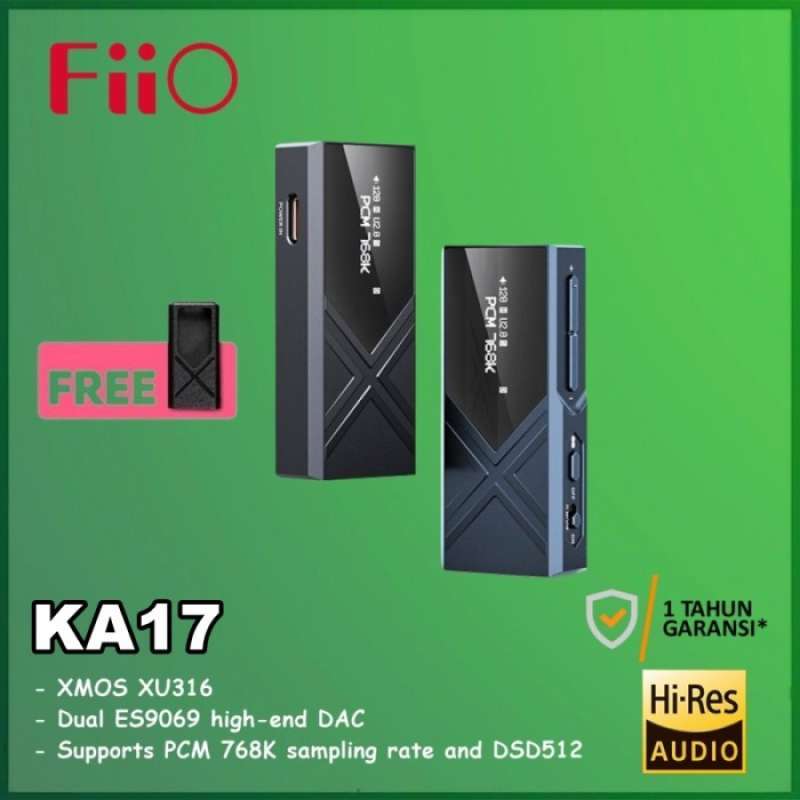 Promo Terbaik Fiio Ka17 Dac And Headphone Amp Amplifier W/ Dual Es9069 ...