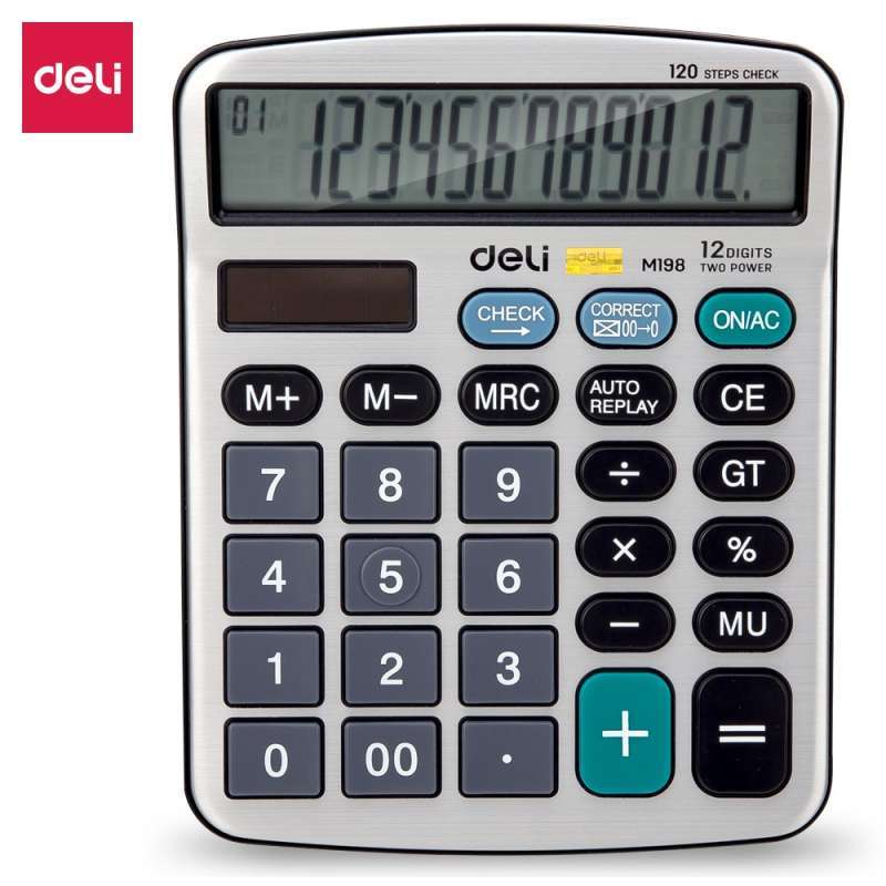 Jual Kalkulator Meja Deli 12 Digits 120 Fungsi - EM19810 di Seller TG ...