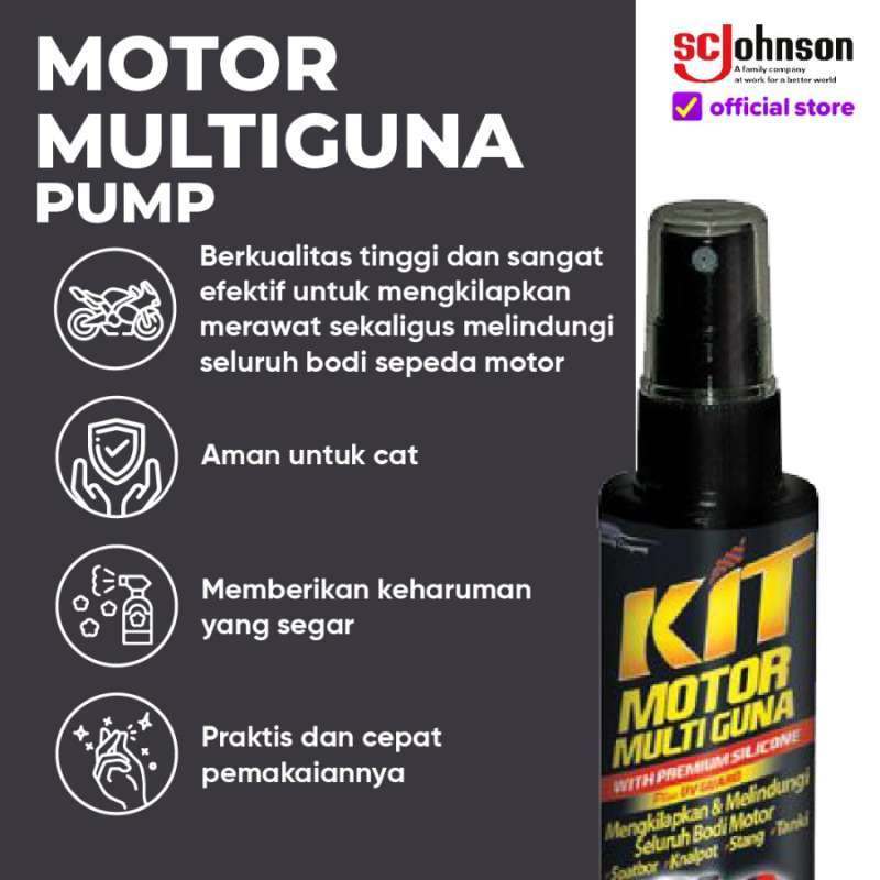 Promo Kit Pengkilat Motor Multiguna Pump 100mL Diskon 38% di Seller One ...
