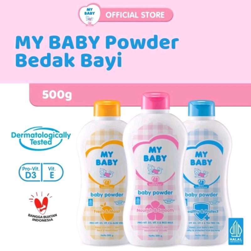 Promo My Baby Powder 500GR Bedak Bayi Tabur Wangi Nourish&Smooth ...