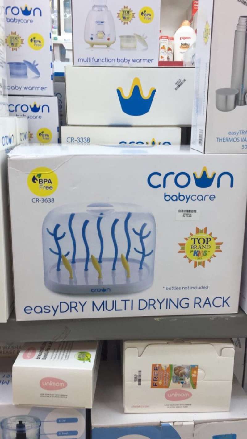 Promo rak botol crown tempat dot bayi rack easy dry multi drying Diskon ...