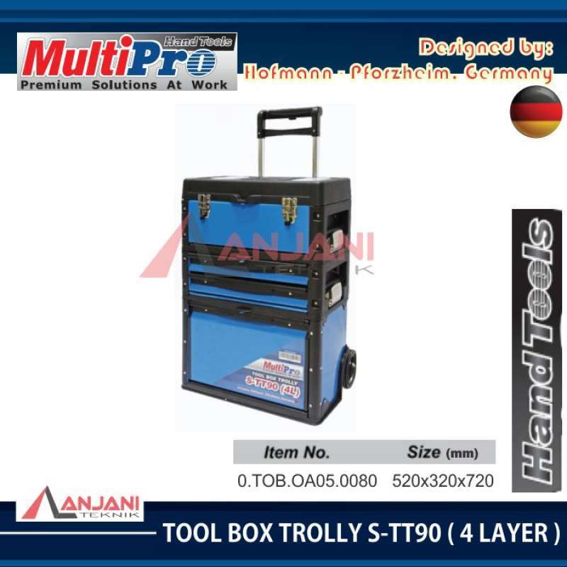 Promo TOOL BOX TROLLY 4 DRAWER MULTIPRO S-TT90 TOOLBOX SUSUN LACI ...