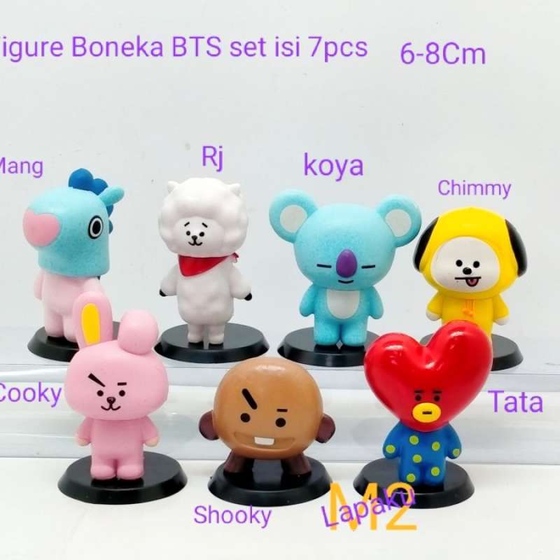 Promo Action Figure Bangtan Boys KPop BT21 BTS set of 7pcs Diskon 9% di ...