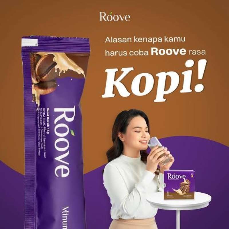 Jual ROOVE Coffee Colagen Drink 10 20 Sachet Rovee kolagen collagen ...